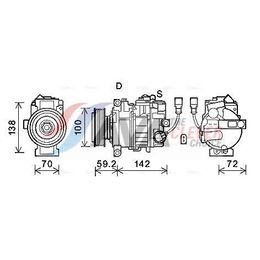 AVA QUALITY COOLING Kompressor, Klimaanlage vnak385 f&uuml;r VW