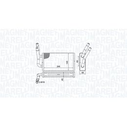 MAGNETI MARELLI W&auml;rmetauscher, Innenraumheizung 350218450000 f&uuml;r Ford