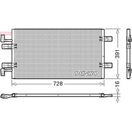 DENSO Kondensator, Klimaanlage dcn20019 f&uuml;r Opel Vaughall NISSAN RENAULT