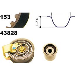MAPCO Zahnriemensatz 23828 f&uuml;r VW VAG