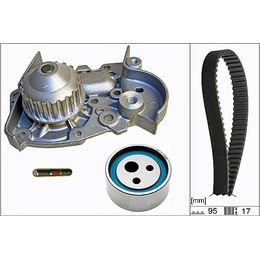 INA Wasserpumpe + Zahnriemensatz 530001831 f&uuml;r DACIA