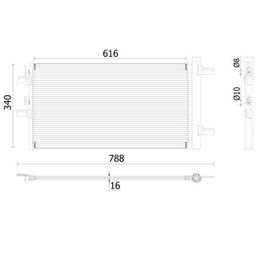 Mahle Kondensator, Klimaanlage ac895000p f&uuml;r MINI