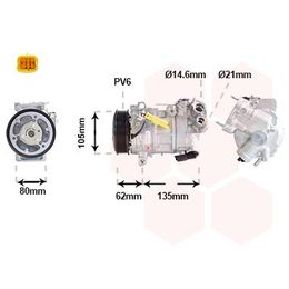 Van Wezel Kompressor, Klimaanlage 0901k703 f&uuml;r Opel Citro&euml;n