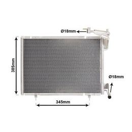 Van Wezel Kondensator, Klimaanlage 18015718 f&uuml;r Ford