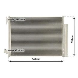 Van Wezel Kondensator, Klimaanlage 43015701 f&uuml;r RENAULT SMART
