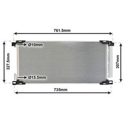 Van Wezel Kondensator, Klimaanlage 53015704 f&uuml;r TOYOTA