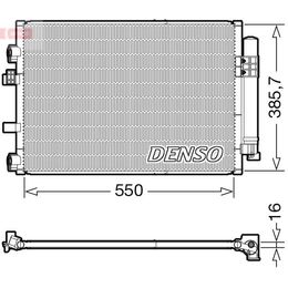 DENSO Kondensator, Klimaanlage dcn10044 f&uuml;r Ford