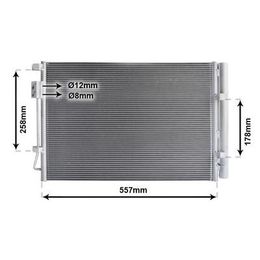 Van Wezel Kondensator, Klimaanlage 82015700 f&uuml;r HYUNDAI
