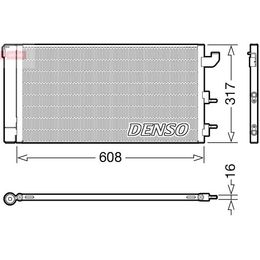DENSO Kondensator, Klimaanlage dcn09144 f&uuml;r Fiat