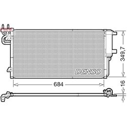 DENSO Kondensator, Klimaanlage dcn10045 f&uuml;r Ford