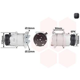 Van Wezel Kompressor, Klimaanlage 5900k184 f&uuml;r Volvo