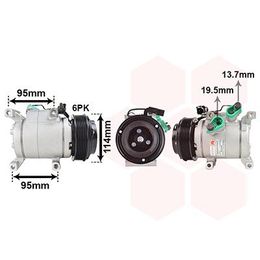 Van Wezel Kompressor, Klimaanlage 8201k716 f&uuml;r HYUNDAI