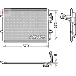 DENSO Kondensator, Klimaanlage dcn44016 f&uuml;r MAZDA