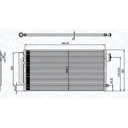 MAGNETI MARELLI Kondensator, Klimaanlage 350203791000 f&uuml;r ALFAROME/Fiat/LANCI