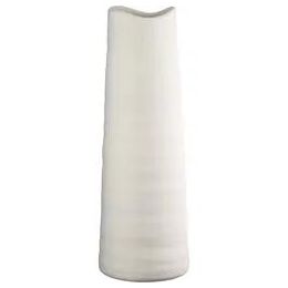 Bodenvase Gilde "Bodenvase konisch Morsum", creme, B:15,5cm H:56cm T:15,5cm &Oslash;:15,5cm, Keramik, Vasen