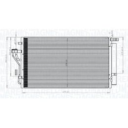 MAGNETI MARELLI Kondensator, Klimaanlage 350203848000 f&uuml;r KIA