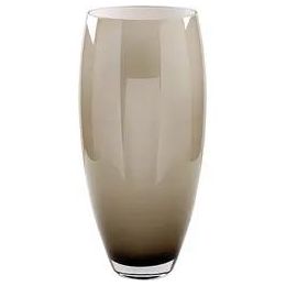 Fink Tischvase GILDE "Vase Africa", braun, grau, B:18cm H:40cm T:18cm, Glas, Vasen