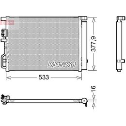 DENSO Kondensator, Klimaanlage dcn41018 f&uuml;r HYUNDAI