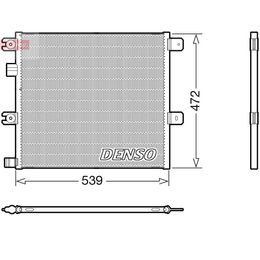 DENSO Kondensator, Klimaanlage dcn99077 f&uuml;r Volvo