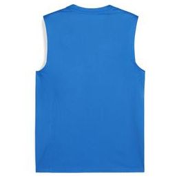 Fu&szlig;balltrikot Puma "TEAMGOAL SLEEVELESS JERSEY", Herren, Gr. M, electric blau lemonade, Puma wei&szlig;, Puma team royal, Interlock, Obermaterial: 100% Polyester, unifarben, regular fit normal, Rundhals, Trikots Fu&szlig;balltrikot, f&uuml;r Fu&szlig;ball, &auml;rmellos, sportlicher Stil, aus Interlock-Material