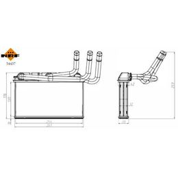 NRF W&auml;rmetauscher, Innenraumheizung 54437 f&uuml;r BMW