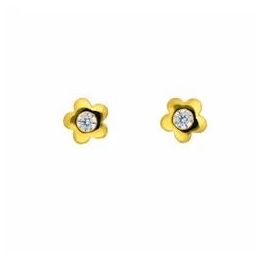 Adelia&acute;s Paar Ohrh&auml;nger ADELIA ́S "Ohrstecker Ohrringe 333 Gold ( 8K ) mit Zirkonia &ndash; Goldohrringe", gold, Ohrringe, Damen, Damen, Gold, Goldohrringe