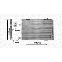 MAGNETI MARELLI Kondensator, Klimaanlage 350203855000 f&uuml;r Citro&euml;n/Peugeot