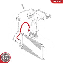 ESEN SKV Hochdruck-/Niederdruckleitung, Klimaanlage 43skv550 f&uuml;r VW