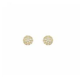 Adelia&acute;s Paar Ohrh&auml;nger ADELIA ́S "Ohrstecker Ohrringe 585 Gold ( 14K ) mit Zirkonia &ndash; Goldohrringe", gold, Ohrringe, Damen, Damen, Gold, Goldohrringe