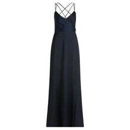 Abendkleid Vera Mont "Damen mit V-Ausschnitt", Damen, Gr. 36, Normalgr&ouml;&szlig;en, night sky, Satin, Obermaterial: 97% Polyester, 3% Elasthan; Futter: 100% Polyester, figurbetont lang, Kleider Abendkleid