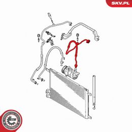ESEN SKV Hochdruck-/Niederdruckleitung, Klimaanlage 54skv731 f&uuml;r VW