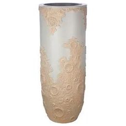 &Uuml;bertopf Gilde "&Uuml;bertopf XXL rund Moon", beige, grau, B:36cm, Fiberglas, Pflanzgef&auml;&szlig;e, nicht wasserdicht