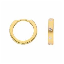 Adelia&acute;s Paar Creolen ADELIA ́S "Creolen Ohrringe 333 Gold ( 8K ) &ndash; Goldohrringe", silber, Ohrringe, Damen, Damen, Gold, Goldohrringe