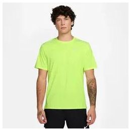Laufshirt Nike "M NK DF UV MILER SS", Herren, Gr. XL, volt ice, bar, Obermaterial: 100% Polyester, normal, Rundhals, Shirts Laufshirt, sportlicher Schnitt, mit kurzen &Auml;rmeln, mit reflektierenden Details