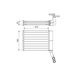 Valeo W&auml;rmetauscher, Innenraumheizung 811597 f&uuml;r Peugeot