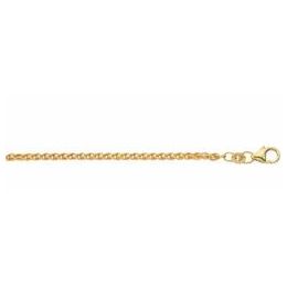 Adelia&acute;s Kette ohne Anh&auml;nger ADELIA ́S "Zopfkette Halskette 333 Gold ( 8K ) &ndash; Goldkette" Gr. 45, gold, Halsketten, Damen, 45, Gold, Goldkette