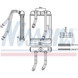 NISSENS W&auml;rmetauscher, Innenraumheizung 707227 f&uuml;r VW