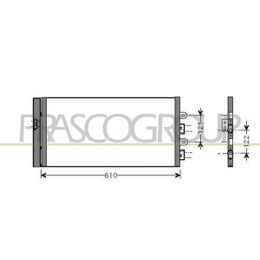 PRASCO Kondensator, Klimaanlage ft340c002 f&uuml;r Fiat