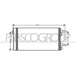 PRASCO Kondensator, Klimaanlage ci954c001 f&uuml;r Fiat Peugeot Citro&euml;n