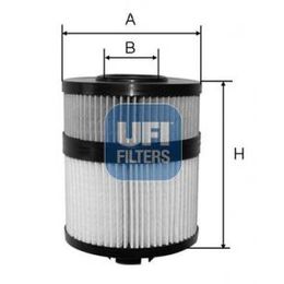 UFI &Ouml;lfilter 2510800 Filtereinsatz 124mm f&uuml;r SAAB OPEL GENERAL MOTORS ISUZU