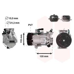 Van Wezel Kompressor, Klimaanlage 1501k711 f&uuml;r DACIA