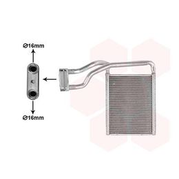 Van Wezel W&auml;rmetauscher, Innenraumheizung 18016708 f&uuml;r Ford