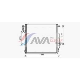 AVA QUALITY COOLING Kondensator, Klimaanlage au5227d f&uuml;r LAND ROVER