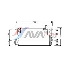 AVA QUALITY COOLING Kondensator, Klimaanlage vn5161 f&uuml;r VW