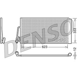 DENSO Kondensator, Klimaanlage dcn05102 f&uuml;r BMW MINI