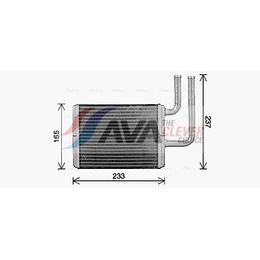AVA QUALITY COOLING W&auml;rmetauscher, Innenraumheizung mt6284 f&uuml;r MITSUBISHI