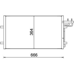 Mahle Kondensator, Klimaanlage ac374000s f&uuml;r Ford