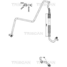 TRISCAN Hochdruck-/Niederdruckleitung, Klimaanlage 901028012 f&uuml;r PEUGEOT CITRO&Euml;N