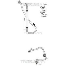 TRISCAN Hochdruck-/Niederdruckleitung, Klimaanlage 901028017 f&uuml;r DS