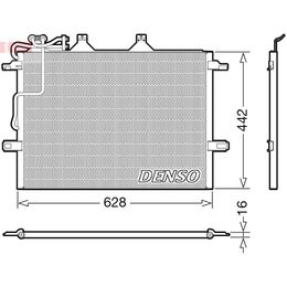 DENSO Kondensator, Klimaanlage dcn17018 f&uuml;r Mercedes